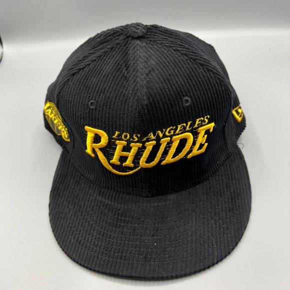 New Era | Accessories | Rhude X Los Angeles Lakers Hat Men Black ...